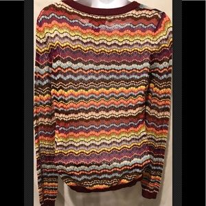Missoni | Tops | Missoni Target Nwot Chevron Blouse Sweater Sheer ...